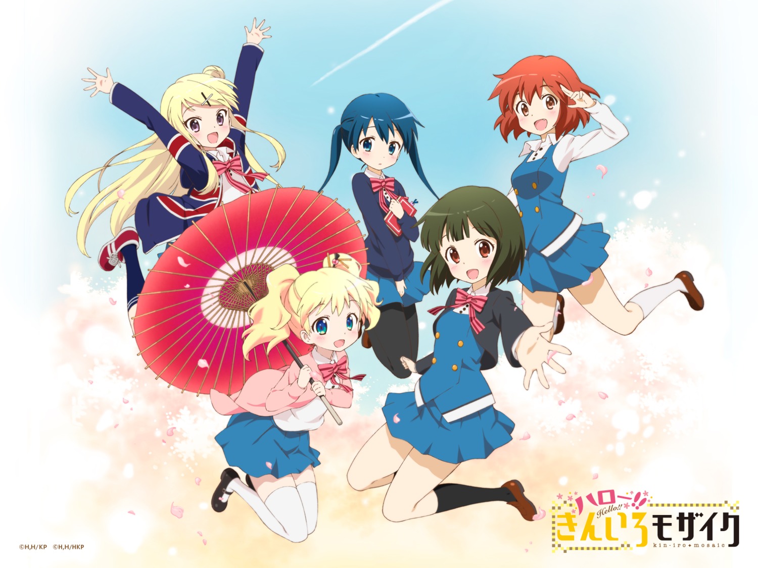 kin-iro mosaic alice cartelet inokuma youko komichi aya kujou karen oomiya shinobu pantyhose ...